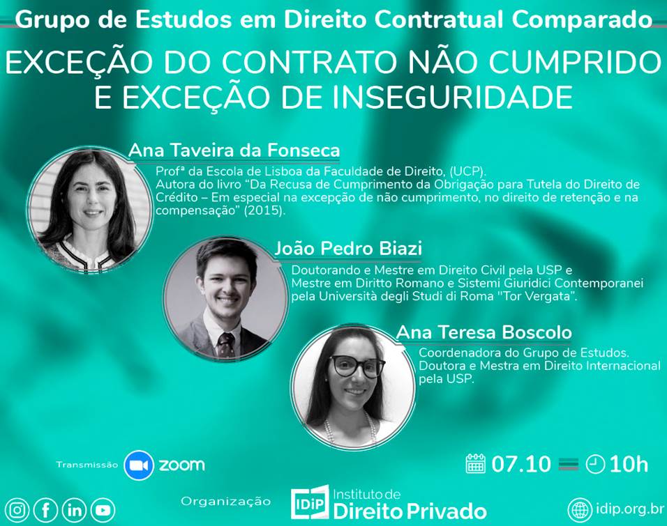 Direito Contratual Comparado | Prof.ª Ana Taveira da Fonseca é oradora ...